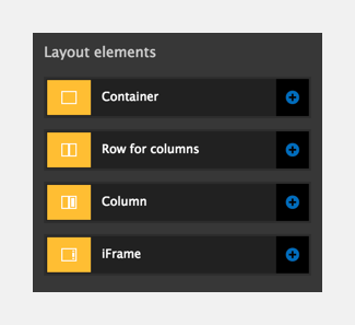 Layout elements | Acquia Cohesion Docs